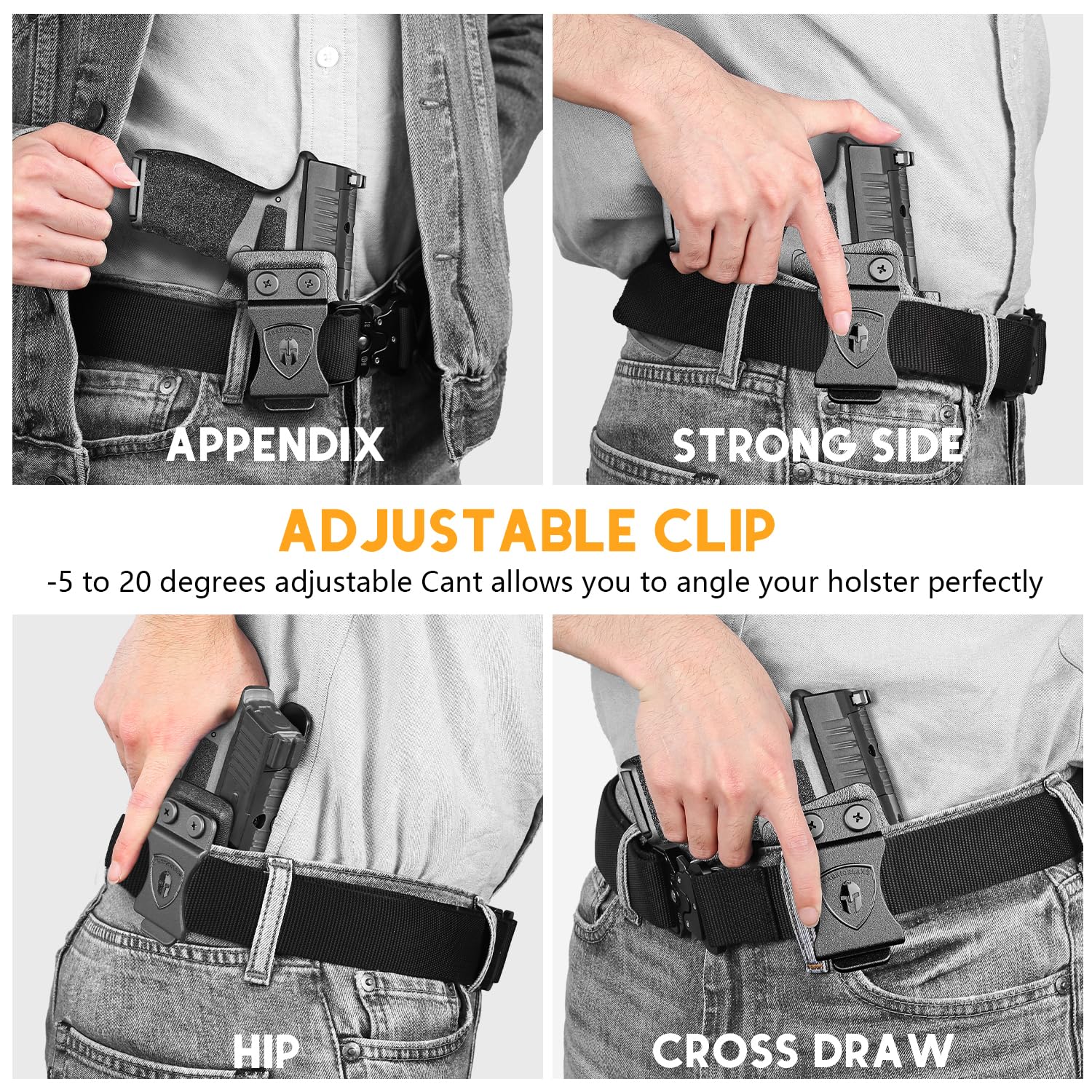 WARRIORLAND IWB Kydex Holster Compatible with Springfield Hellcat Pro ...